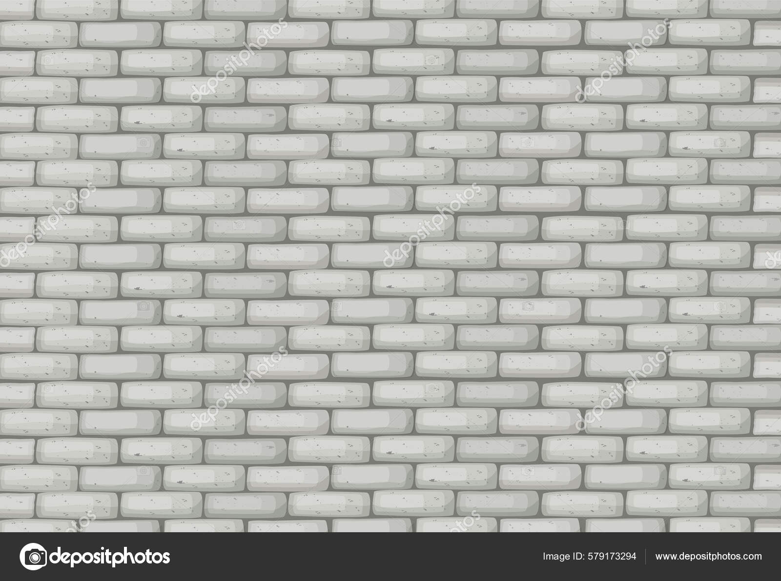 Grey Bricks Wall Background Illustration Stock Vector by ...