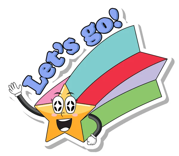 Let's Space Word Design Illustration Stock Vector Image by ...