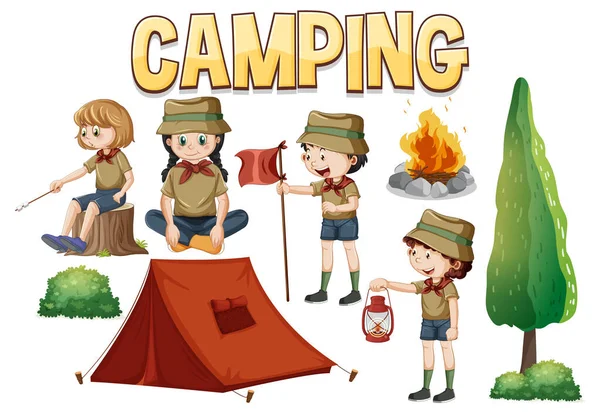100,000 Kids camping clipart Vector Images | Depositphotos