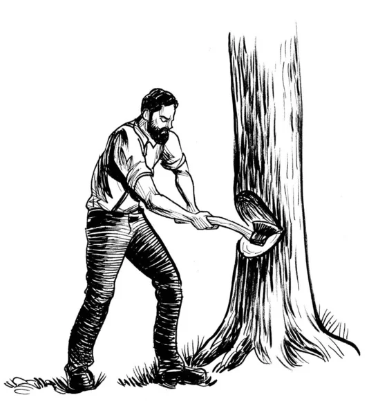 Logger Clipart Black And White