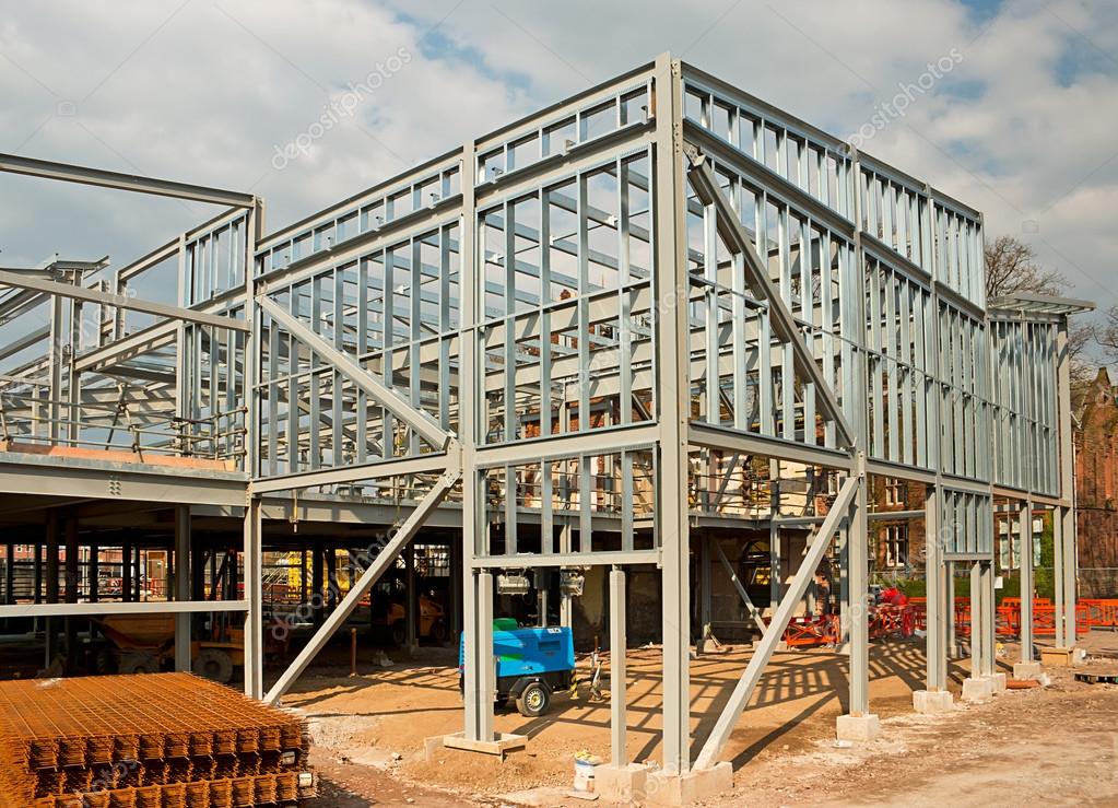 Pictures : steel homes | Steel framed building — Stock Photo ...