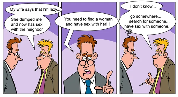 Adult comics strip 1 ⬇ Stock Photo, Image by © evilrat #43242127