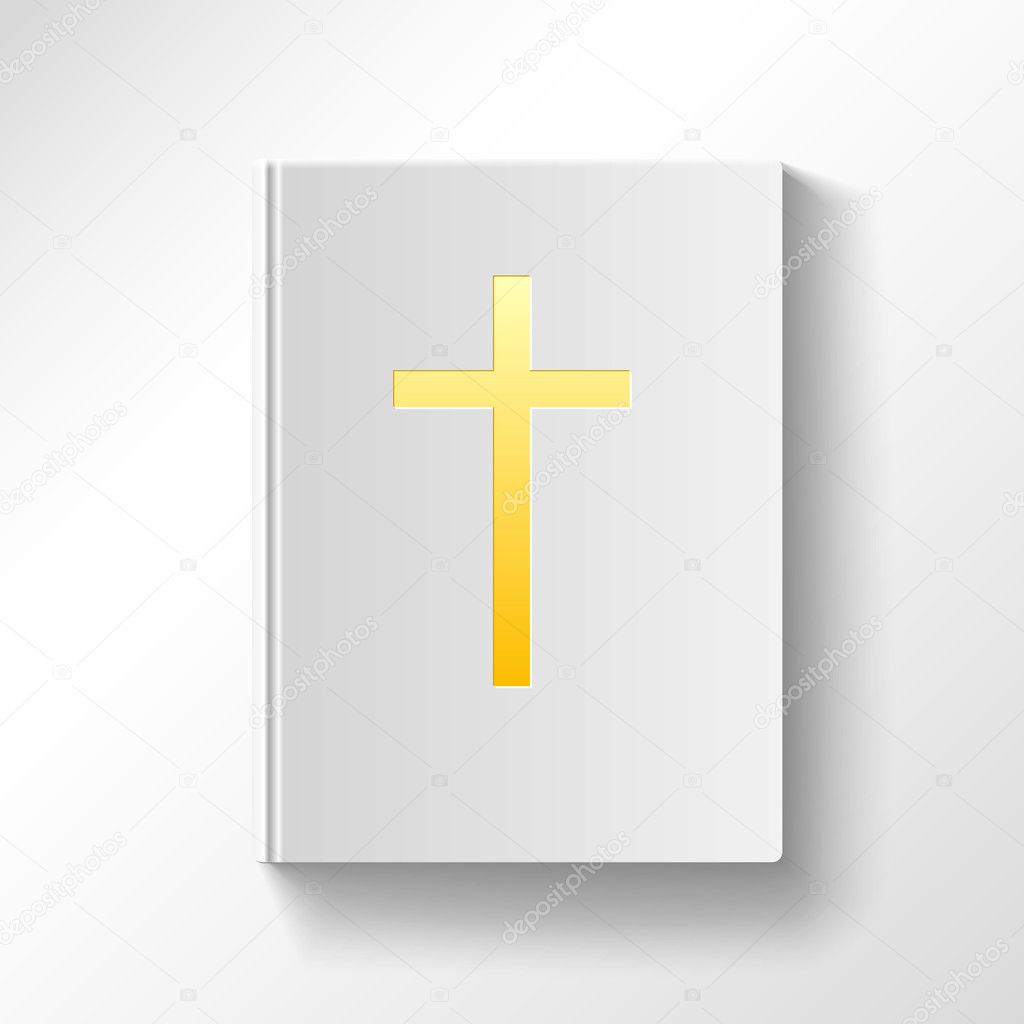 Book with a gold cross. Top view Stock Vector Image by ©master-erik ...