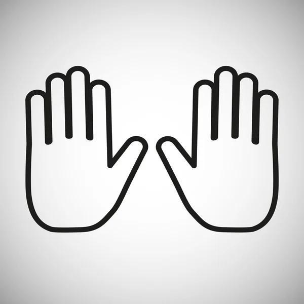 Hand Outline Vector