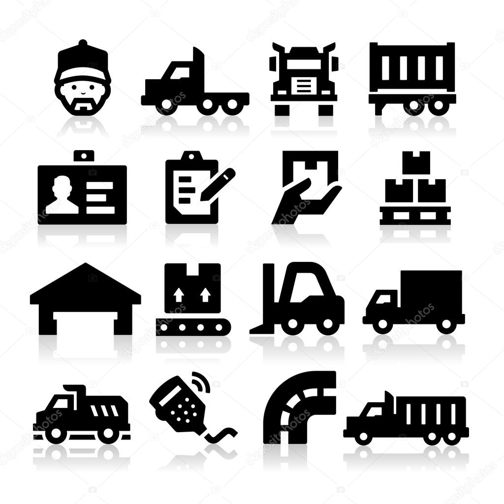 Truck icons Stock Vector by ©Tantoon 20537077