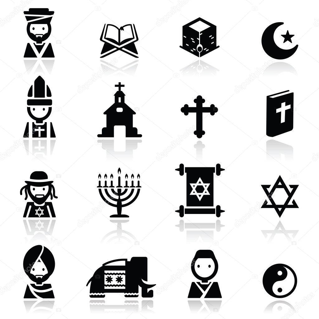 Icons set Religions — Stock Vector © Tantoon #22894992 Icons set Religions — Stock Vector © Tantoon #22894992
