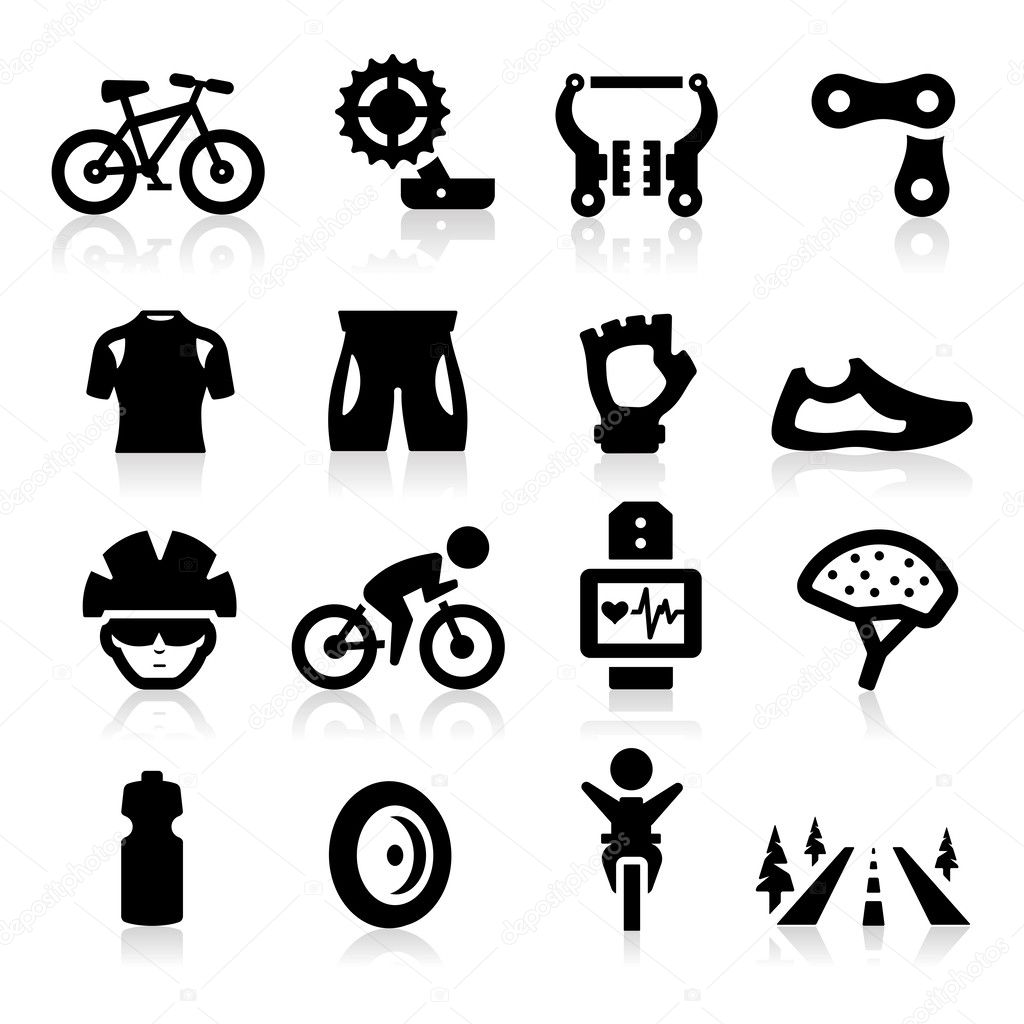 Mountainbike-Symbol — Stockvektor #24155789