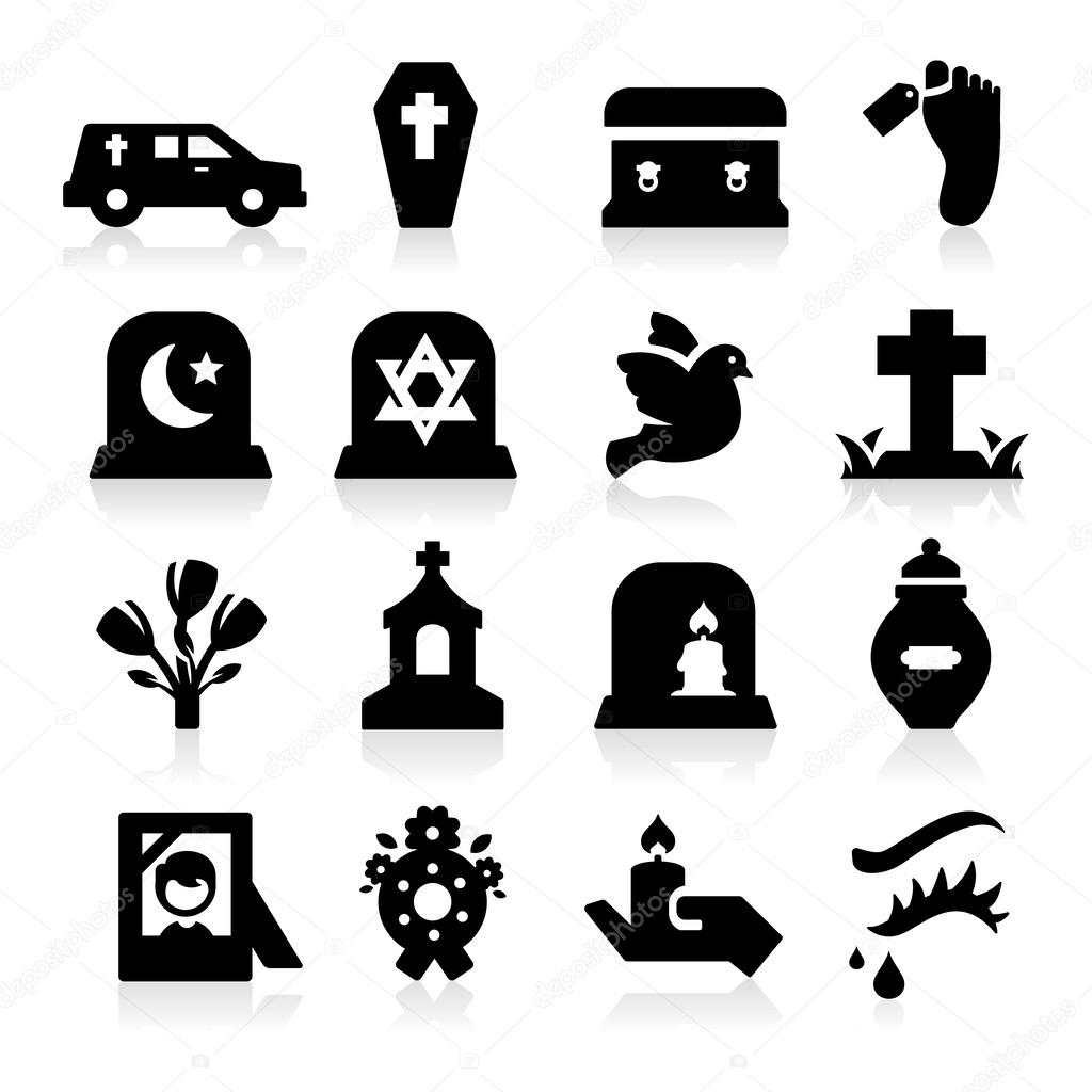 Funeral Icons Stock Vector Image by ©Tantoon #24157145