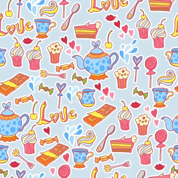 Tea party pattern Stock Vector Image by ©mzwonko #62985405