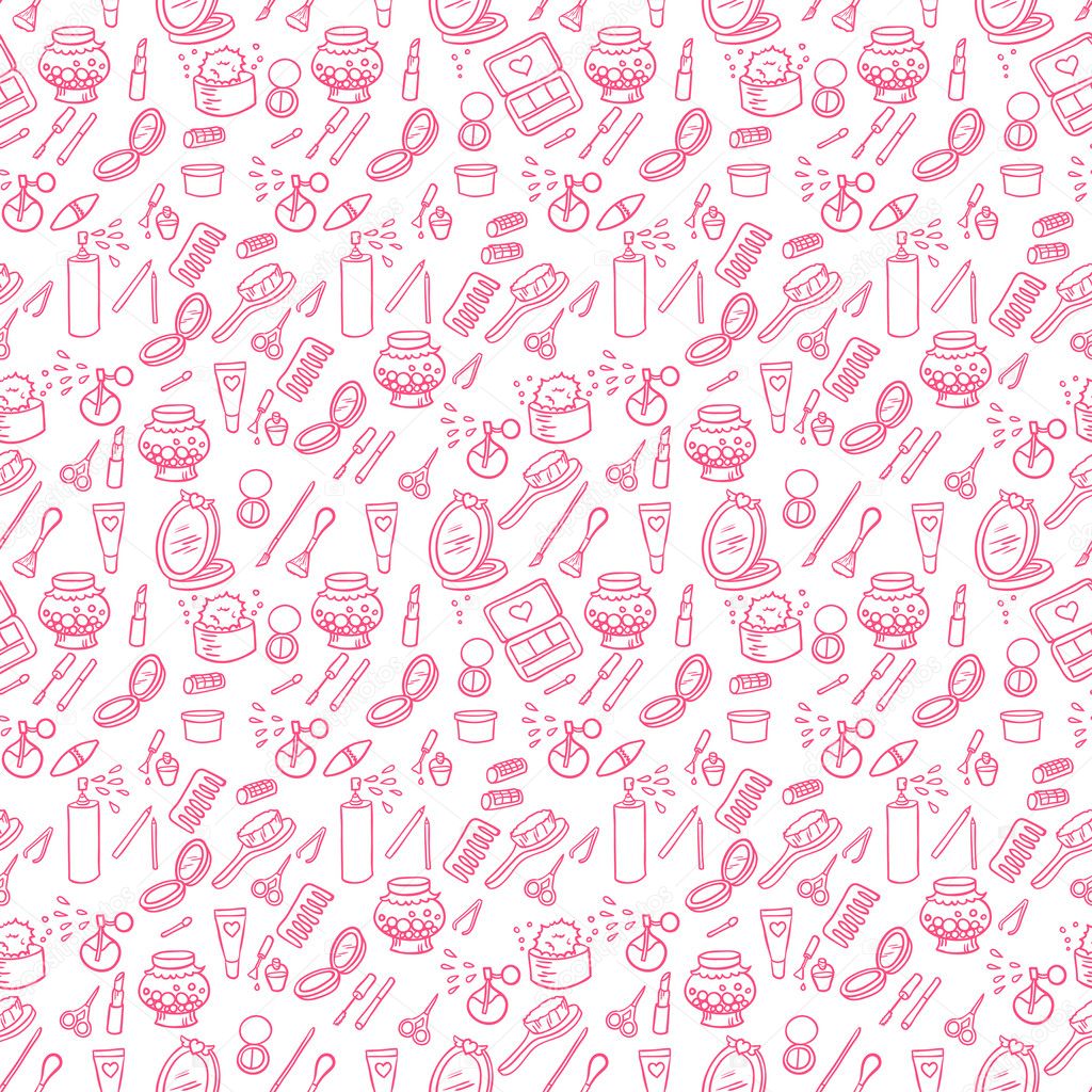 Fashion makeup pattern Stock Vector Image by ©mzwonko #47546193