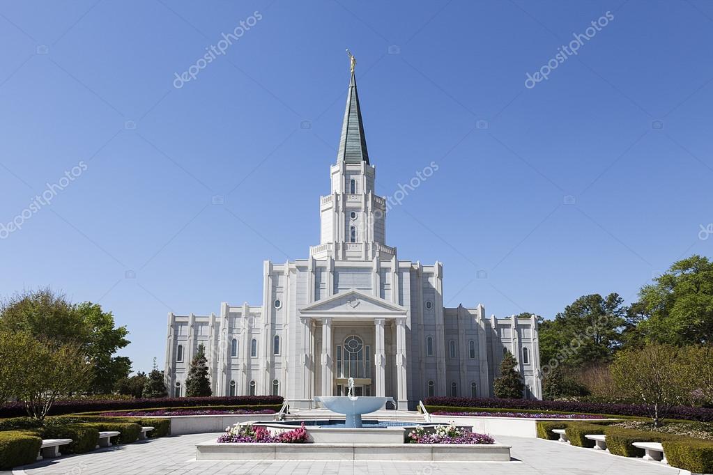 The Houston Texas Temple in Houston, Texas Stock Photo by ©kennytong ...