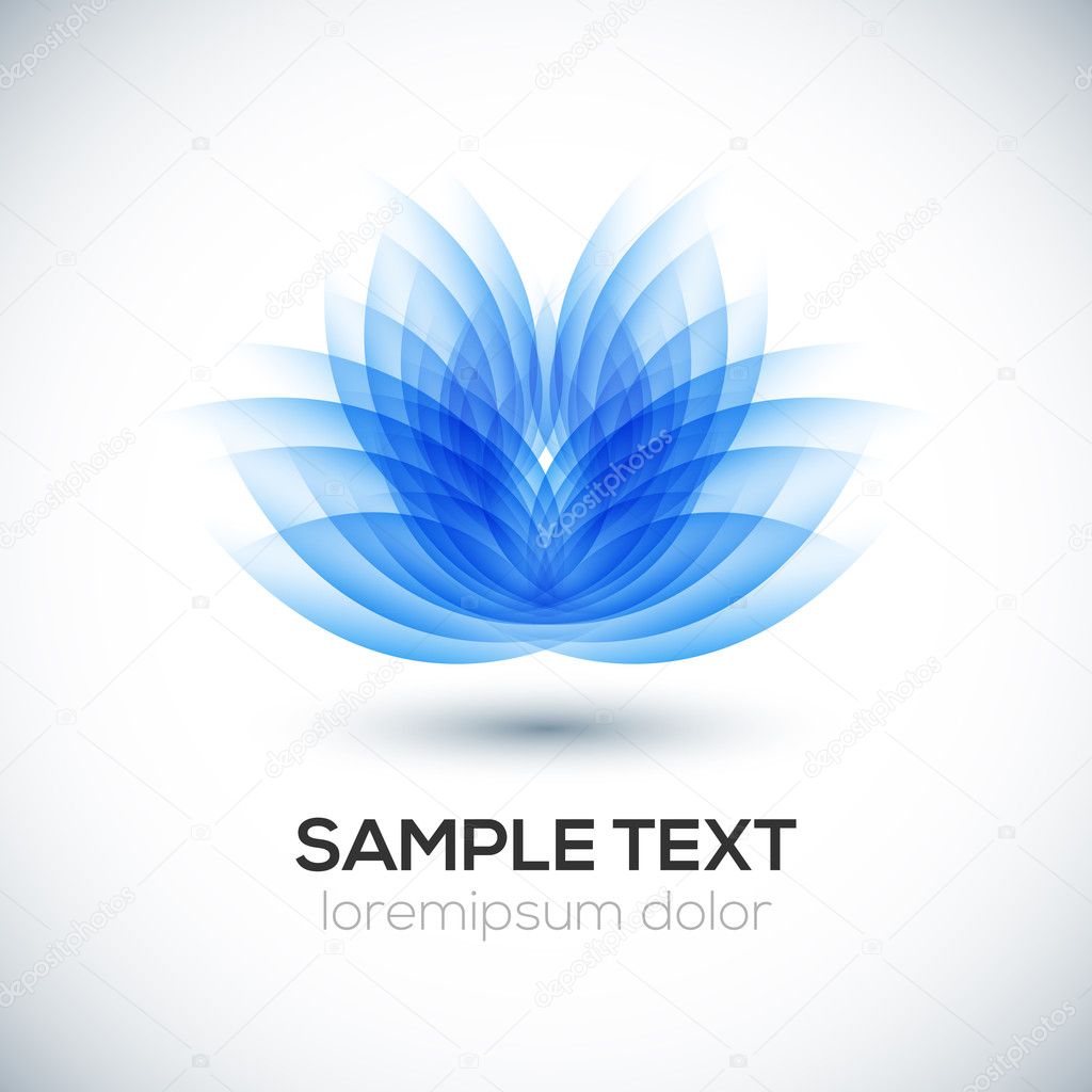 Flower shape. Lotus. — Stock Vector © godruma #36416487