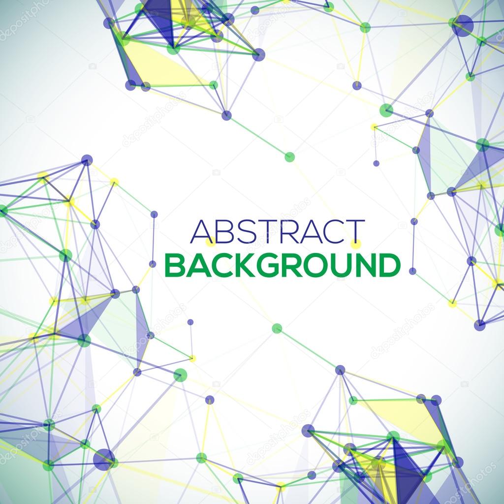 Vector geometric background in Brazil flag concept. Stock Vector Image ...