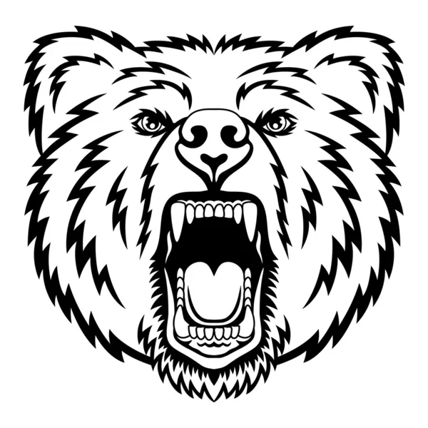 A morgó medve mintás vezetője — Stock Vector #100455714