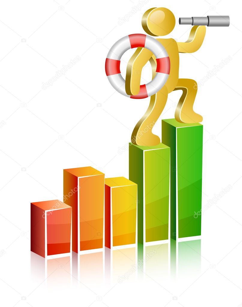 Lifeguard and diagram — Stock Vector © komissar008 #35196089