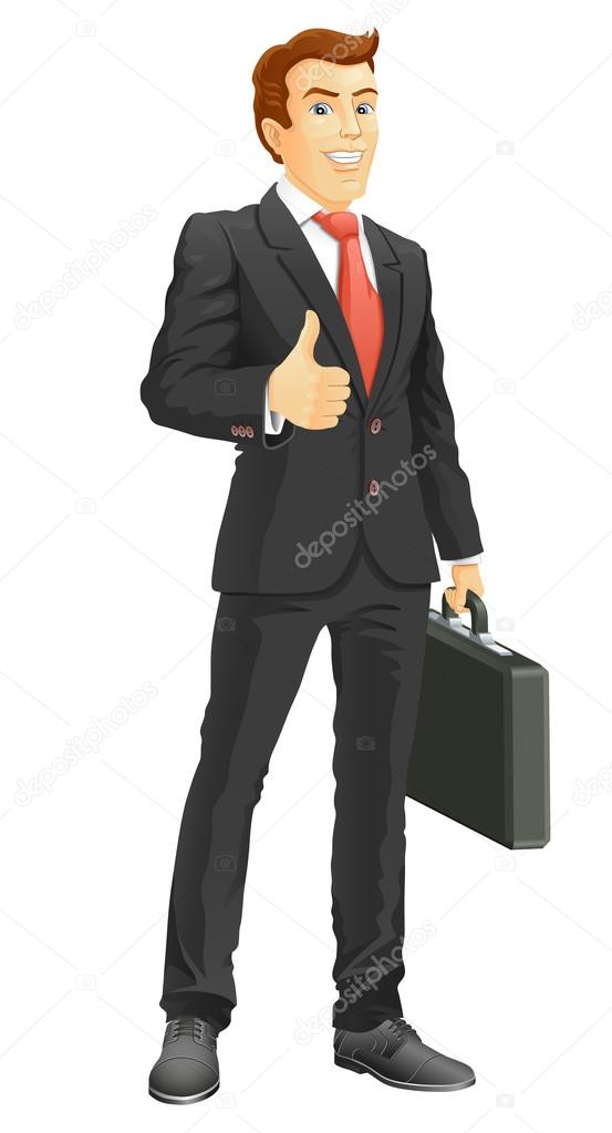 Smiling businessman — Stock Vector © komissar008 #36773113 Smiling businessman — Stock Vector © komissar008 #36773113
