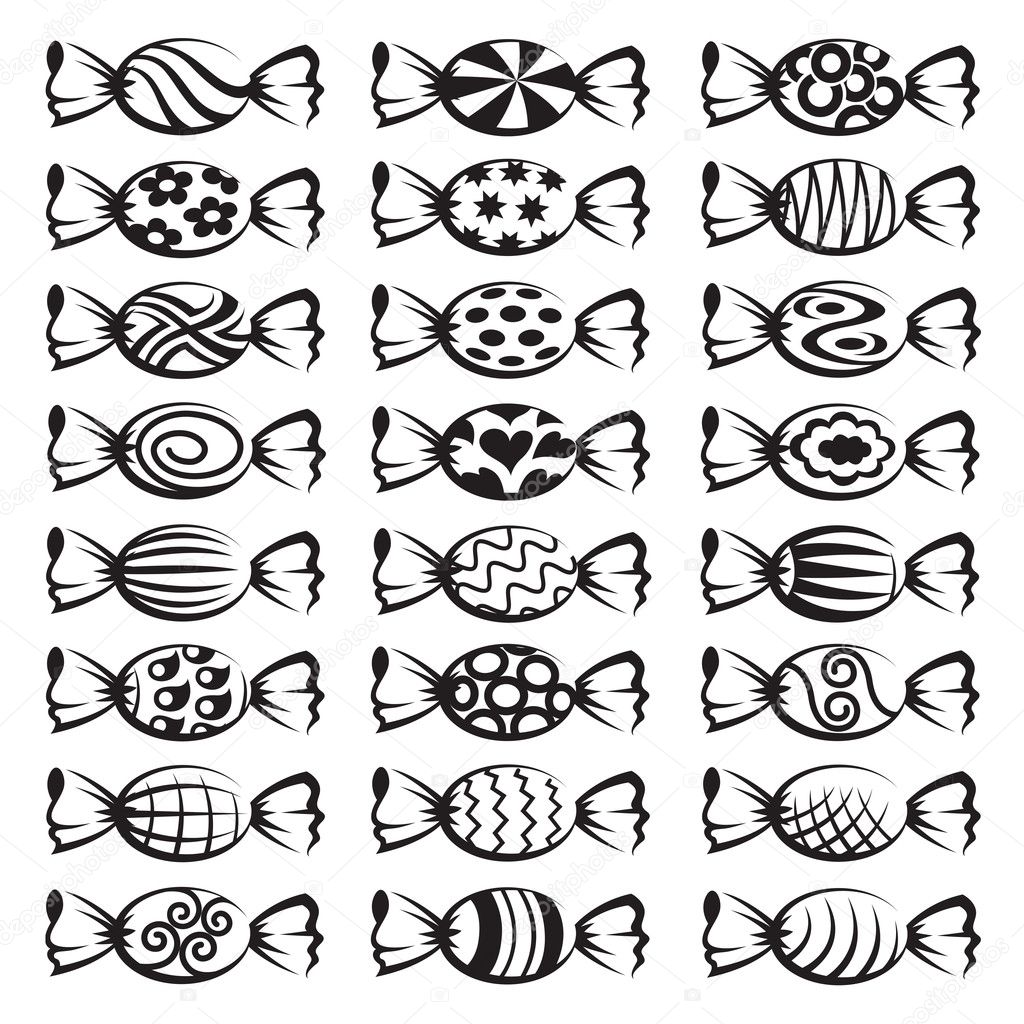 Candies set — Stock Vector © alexkava #13915728