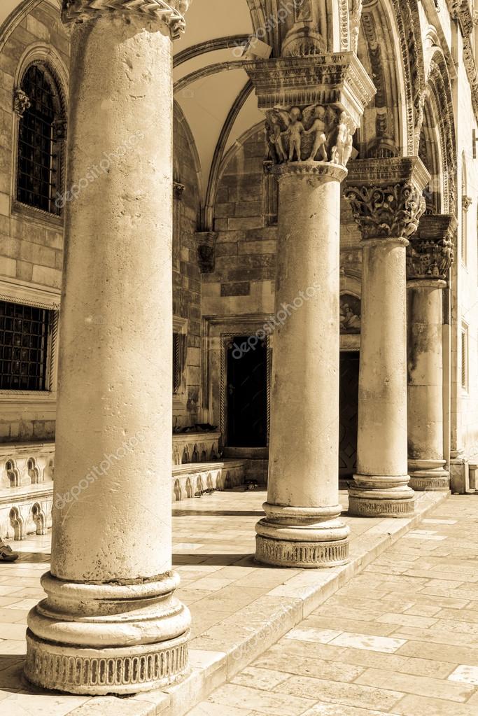 Gothic Stone Pillars — Stock Photo © slickspics #41775053