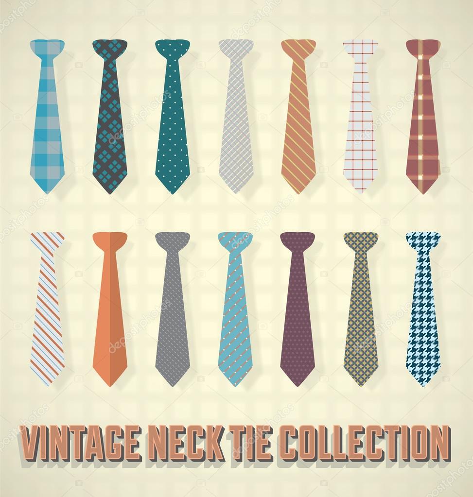 Vintage Necktie Collection Stock Vector Image by ©vreddane #18398549