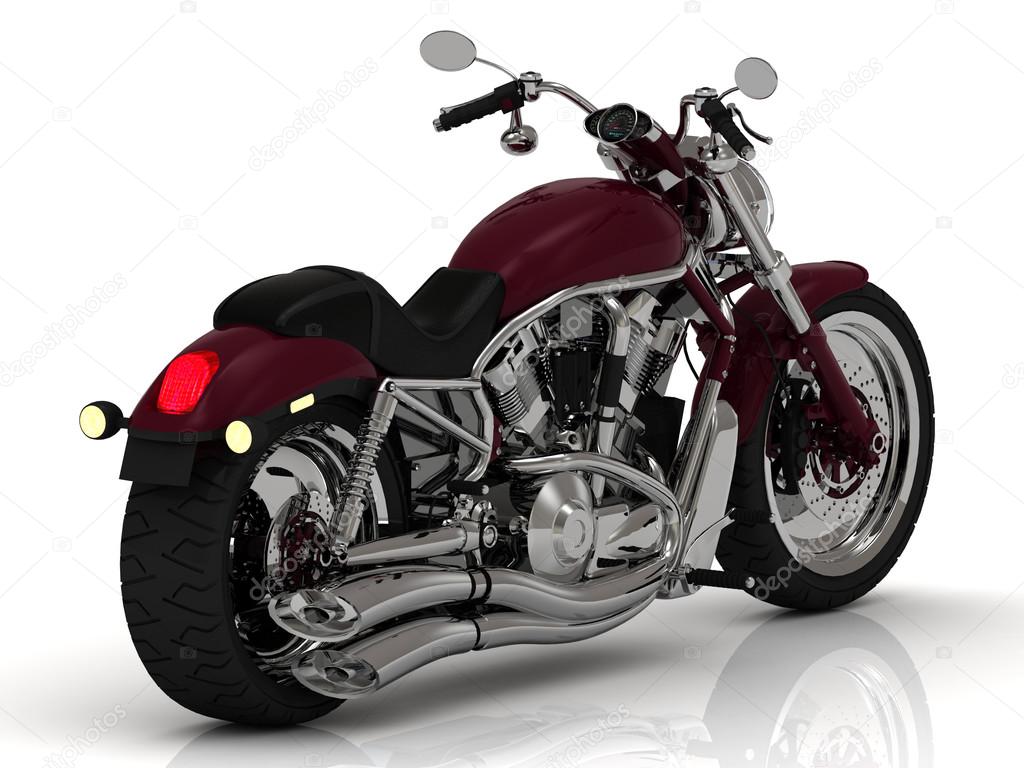 Motorcycle with a chrome engine — Stock Photo © naraytrace #22741481