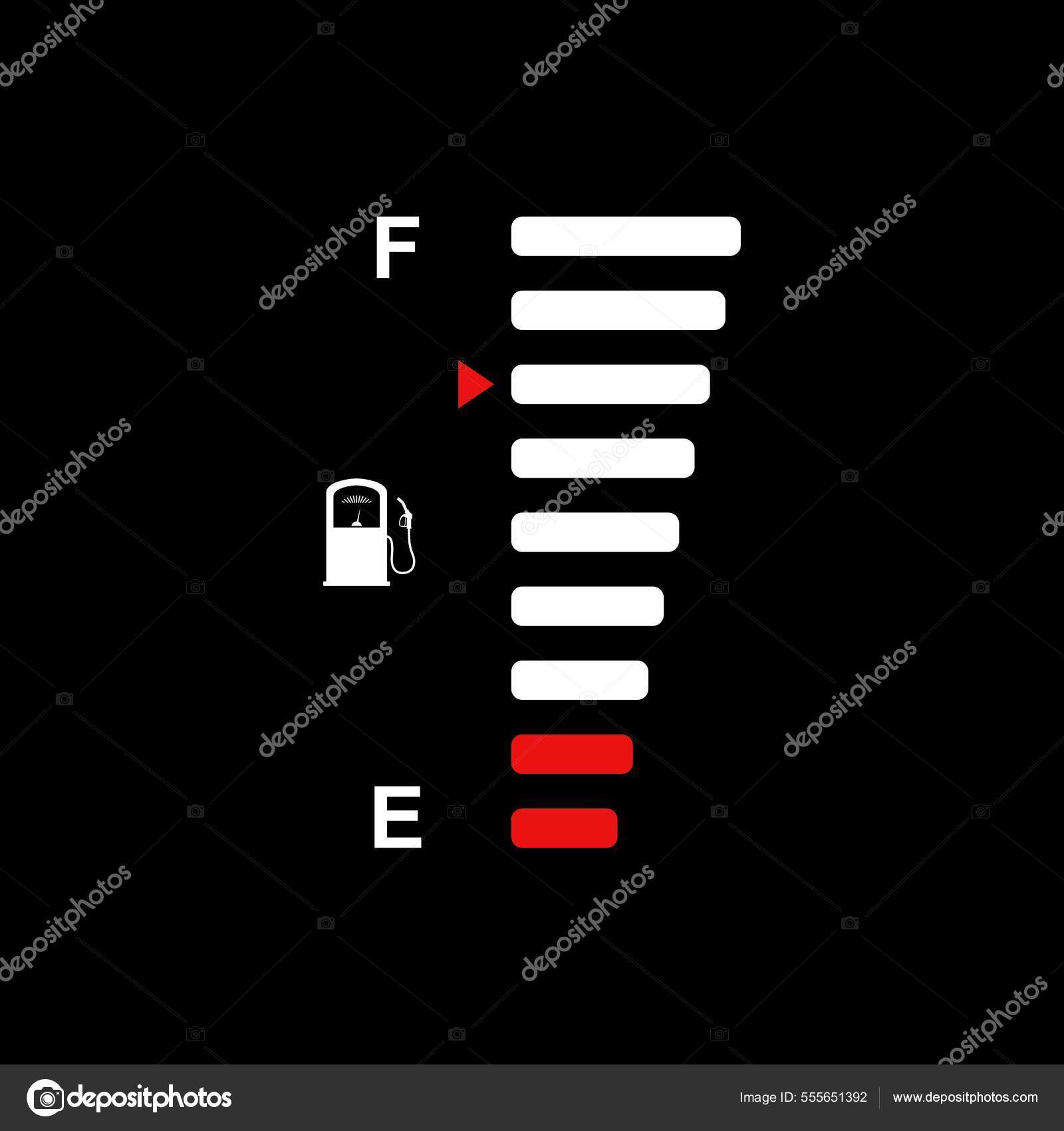 Fuel indicator for gas, petrol, gasoline, diesel level count. Fuel ...