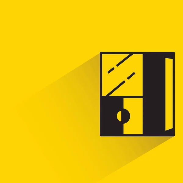 Closet Wardrobe Shadow Yellow Background Stock Vector by ©loopang 605461968