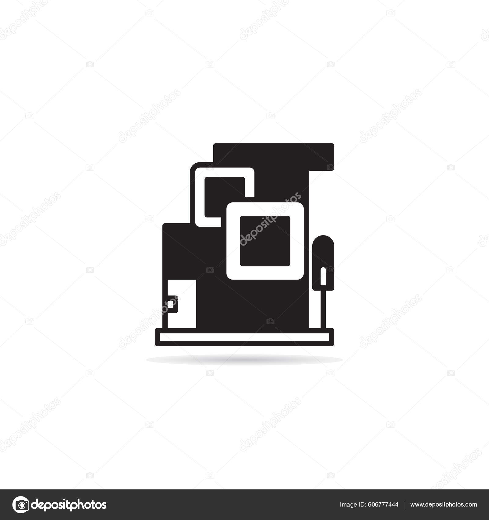 Modern House Building Icon White Background Illustration Stock Vector ...