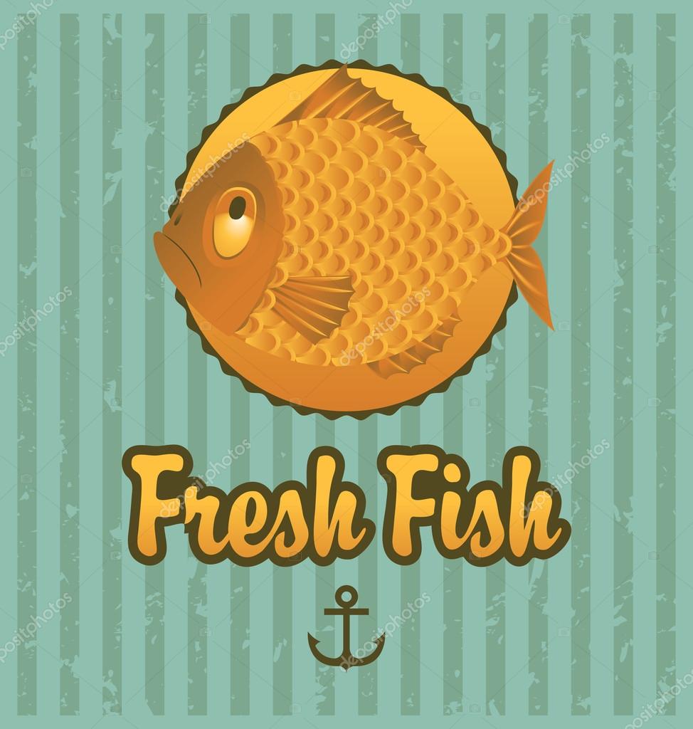 Retro fish Stock Vector by ©paseven 24638715