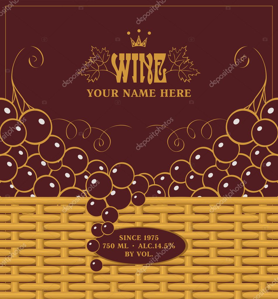 Red wine labels Stock Vector by ©paseven 37171585