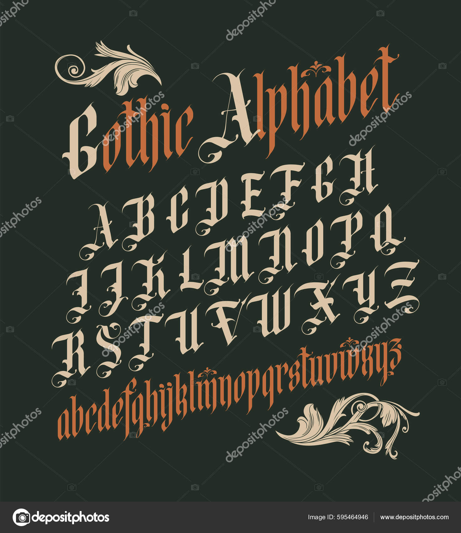 Middelaldersk Gotisk Font