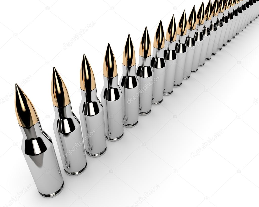 Array of golden bullets Stock Photo by ©RealVector 35714177