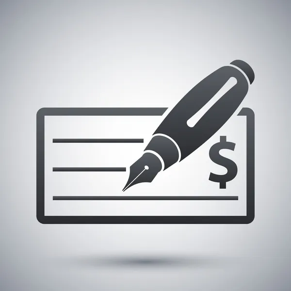 Writing A Check Clipart Black