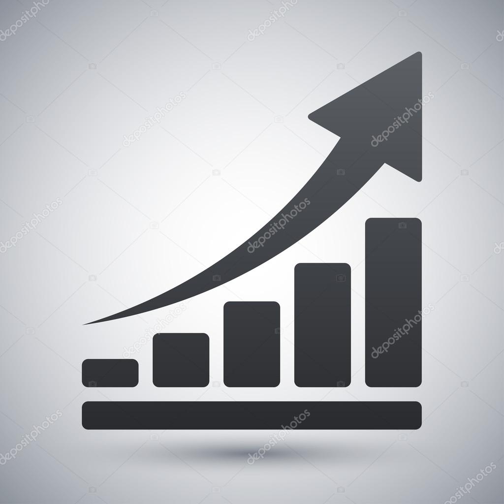 Vector growing graph icon — Stock Vector © RealVector #35716439 Vector growing graph icon — Stock Vector © RealVector #35716439