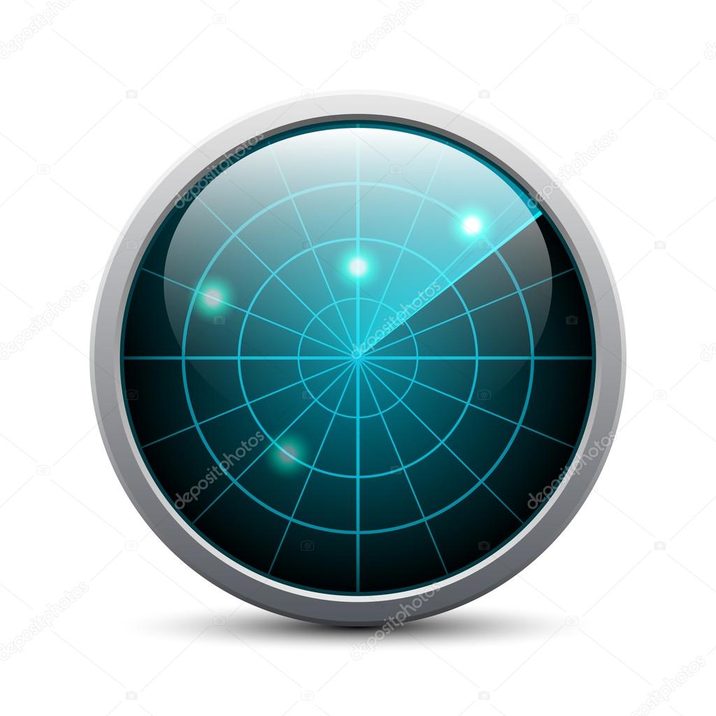 Icono de radar vectorial 2024