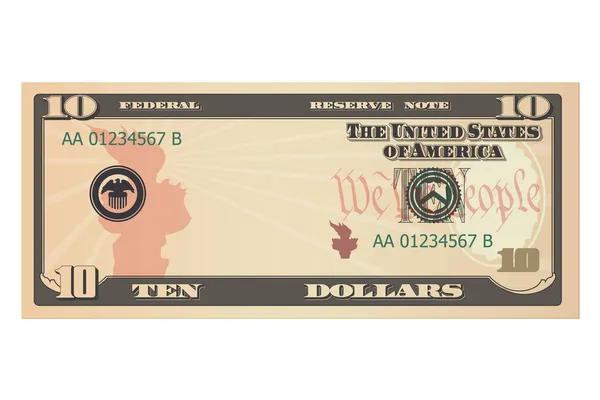 10 Dollar Bill Template