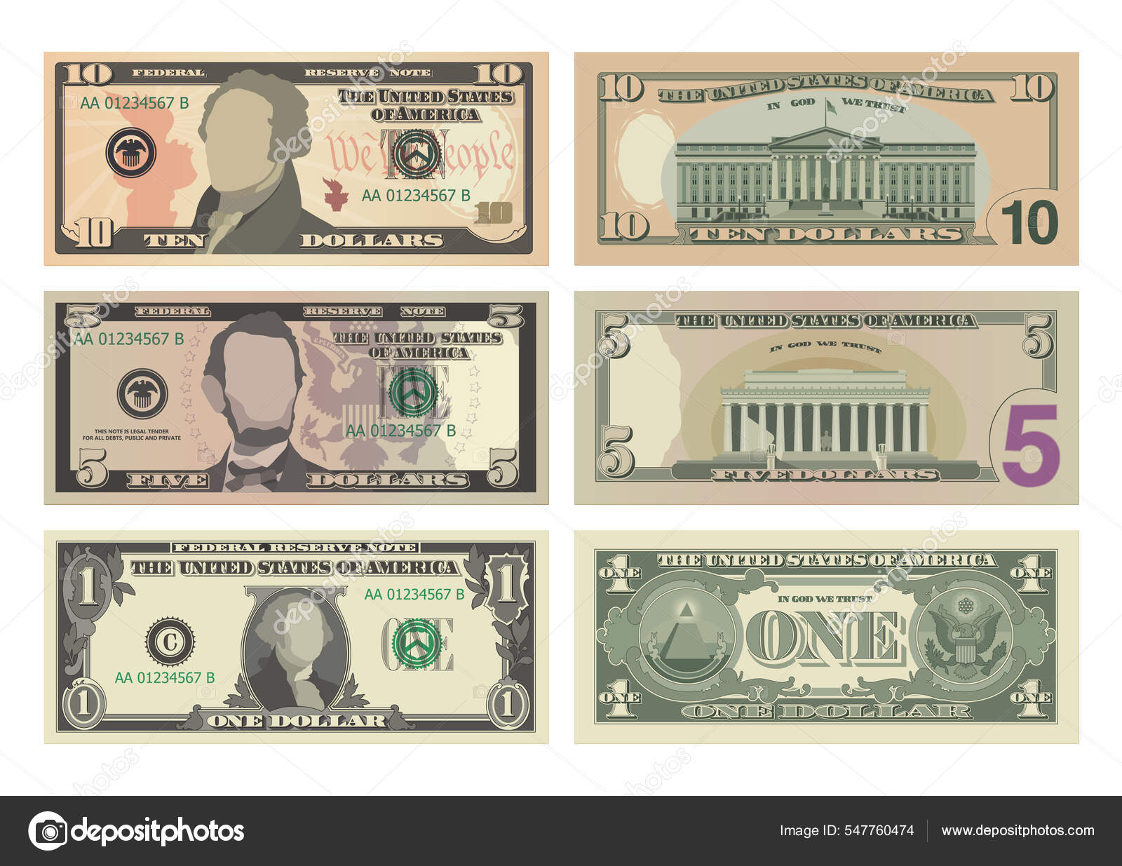 Ten Dollar Bill Clipart