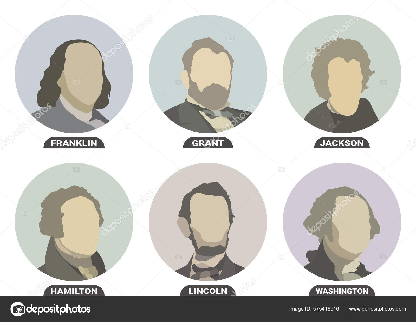 Benjamin Franklin Ulysses Grant Andrew Jackson Alexander Hamilton ...