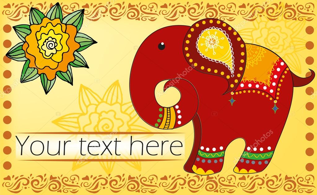 Indian Elephants Background