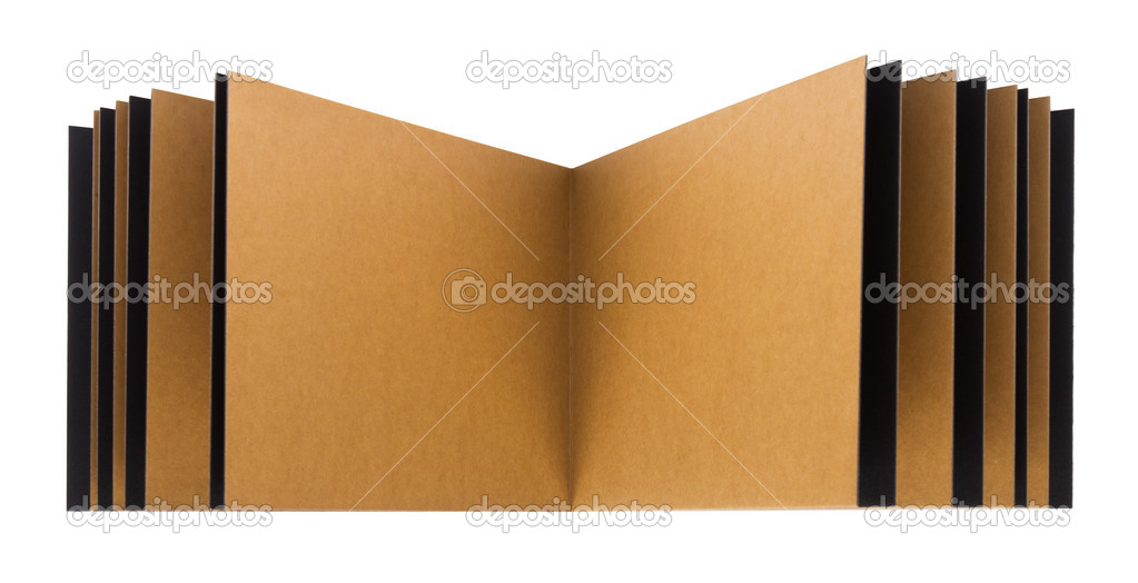 Open page recycled paper notebook — Stock Photo © blacknote #12309310
