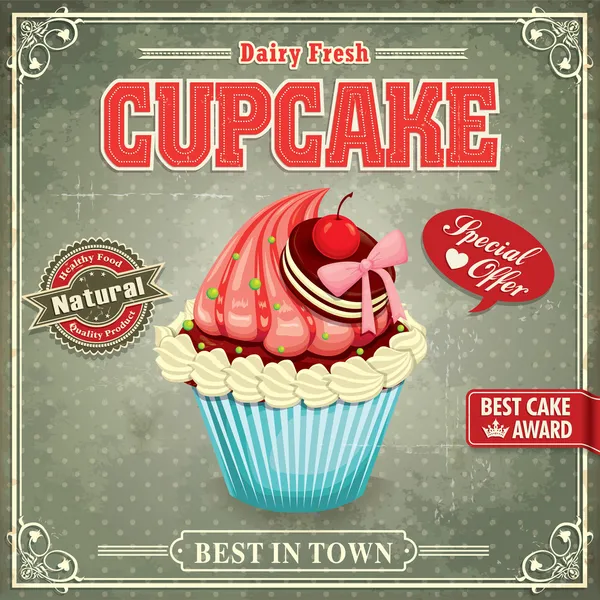 Vintage cake posters | Vintage Cakes Poster. — Stock Vector © aviany ...