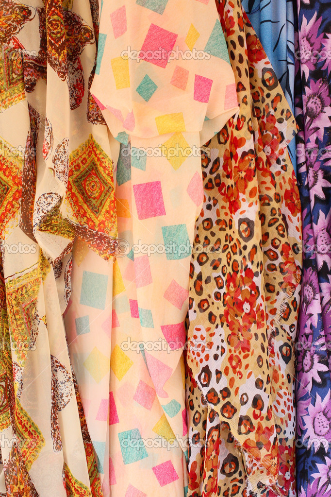 Colorful fabric background — Stock Photo © luknaja #48543383