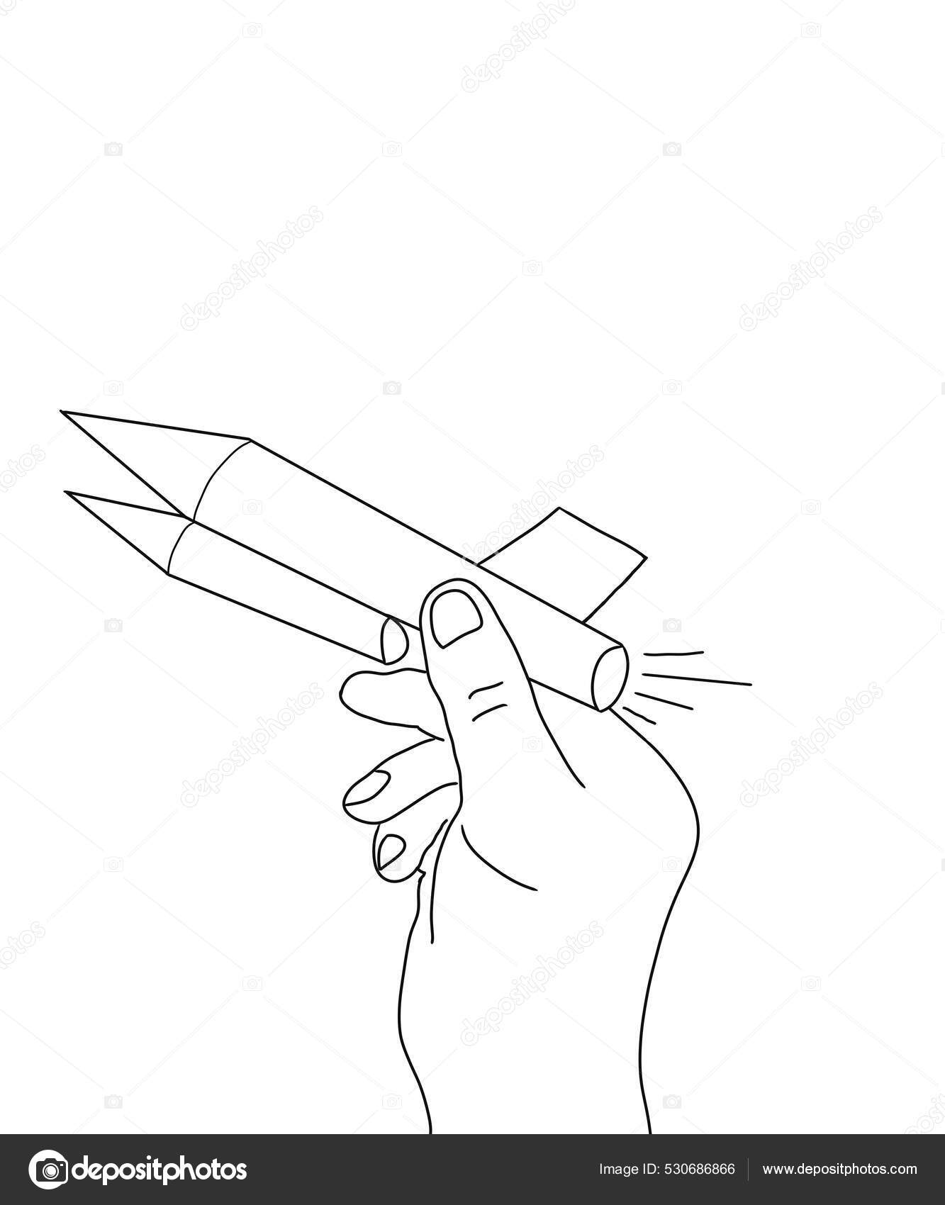 Illustration Rocket Hand Line Art — Stock Photo © luknaja #530686866
