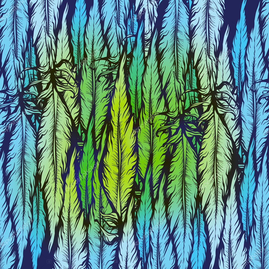 Colorful artistic feather background for design — Stock Vector ...