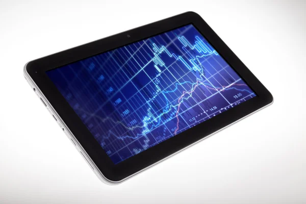 Tablet with StockChart Diagram inside - Stock Image - Everypixel