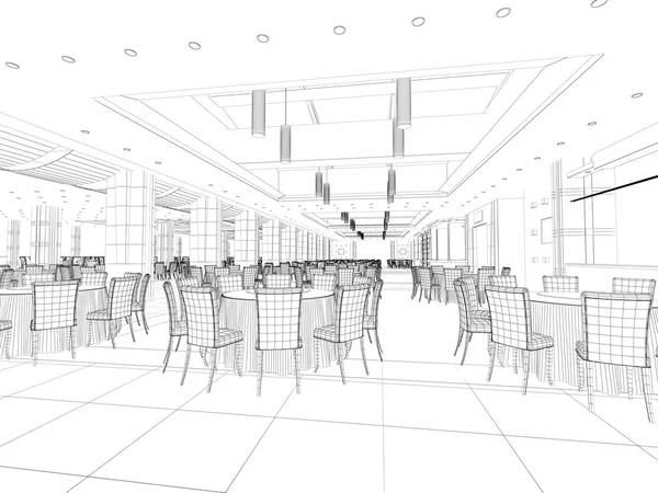 Interior wireframe plan — Stock Photo © Toncsi47 #25947193