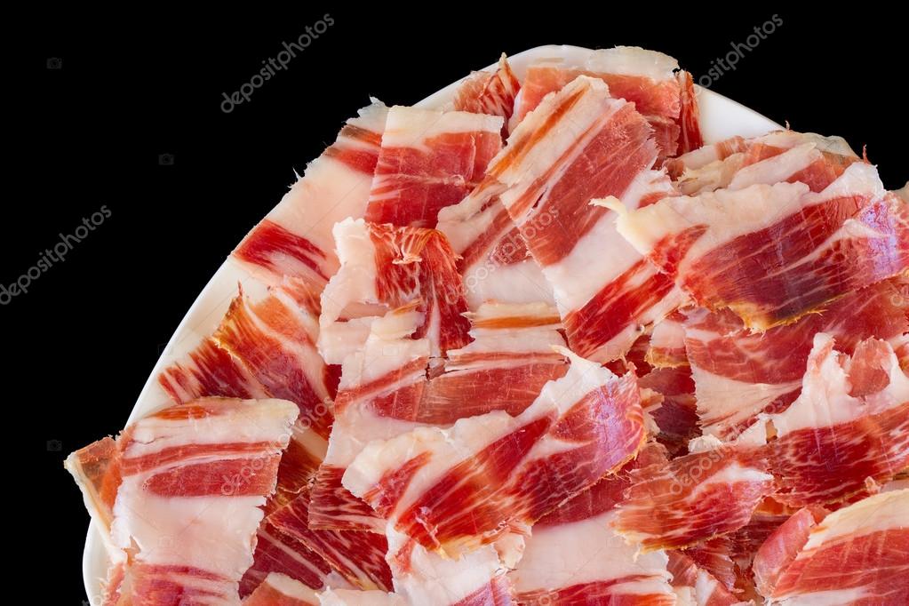 Jabugo ham plate Stock Photo by ©Saaaaa 16829891