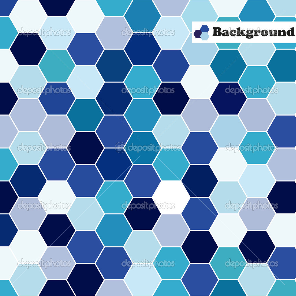 Fondo azul con figuras geométricas Imagen Vectorial de © miuzun ...