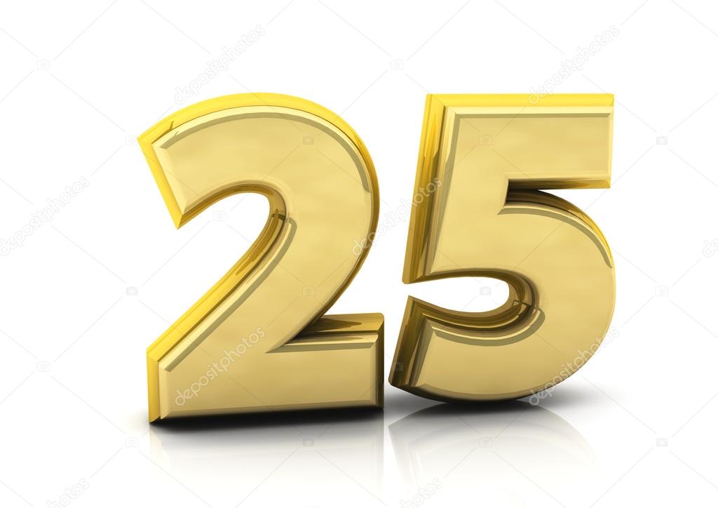 3d number twenty five Stock Photo by ©Changered 36944367