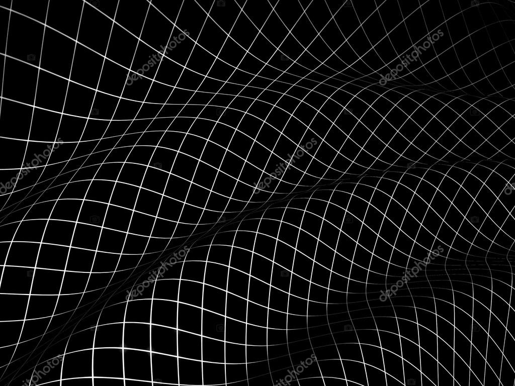 3D grid covered black curved surface — Stock Photo © chernetskiy #13745346