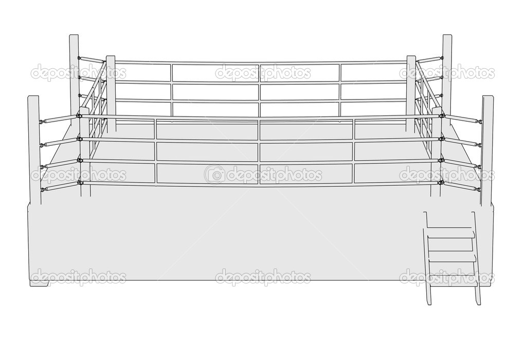 Boxing Ring Drawing